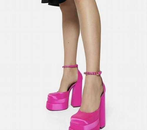 Туфли Versace 35-41 размер атлас/кожа + цвета