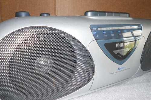 Магнитола Philips (радио+аудиокассеты) рабочая