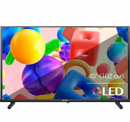 Телевизор qled Hisense 40" 40A5KQ, 4K Full HD, черный, SMART TV