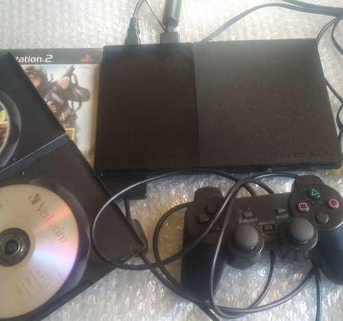 Playstation 2 Slim PS2 чипованная (с играми)