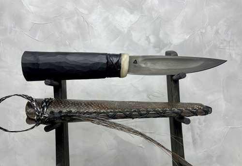 Якутский Нож ручной работы Дамасская сталь