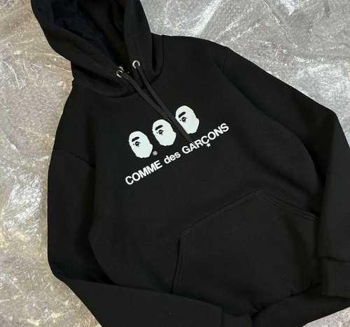 Толстовка Comme Des Garcons x Bape