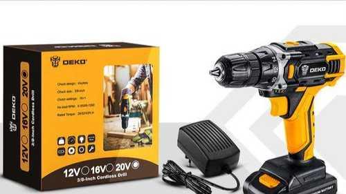 Шуруповерт deco 20v новый