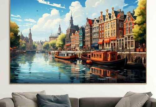 Картина маслом Амстердам город Подборка