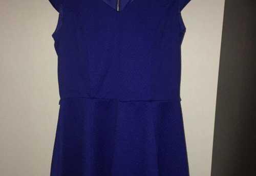 Синее платье zolla xs 40-42 размер