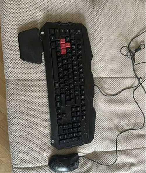 Игровая клавиатура + мышь bloody