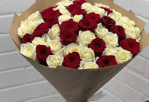 Розы, букет с доставкой. 25 роз /51 роза/ 101 роза