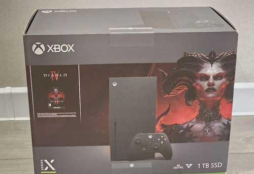 Xbox series x бандл с diablo IV Корея новый