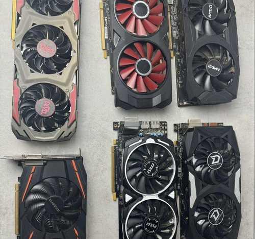 Видеокарты rx 470-580 4 gb