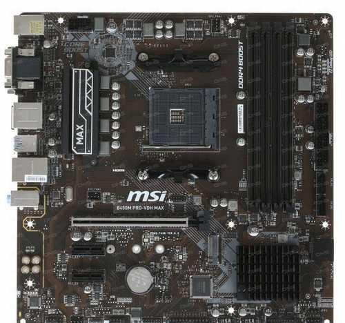 Материнская плата msi b450m pro vdh max