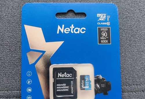 Карта памяти MciroSD Netac 128 gb новая