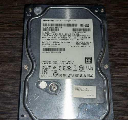 1Tb Hitachi HDS721010DLE630 932gb