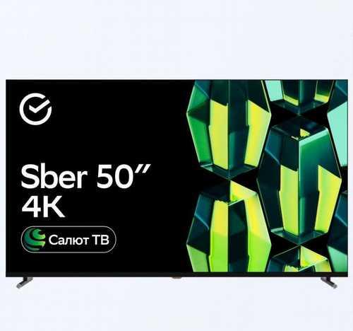 Умный телевизор Sber 4K UHD 50, чёрный