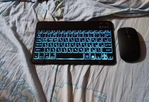 Беспроводная клавиатура и мышь RGB по блютузу