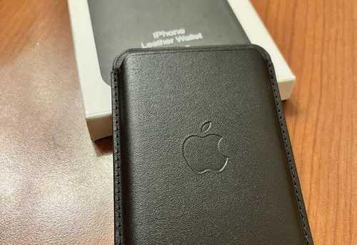 Кардхолдер для Apple Leather Wallet MagSafe Black