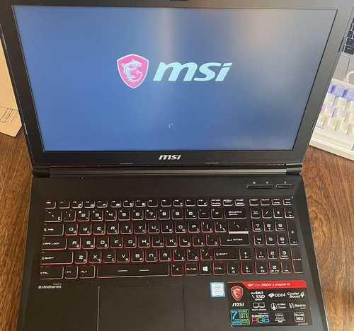 Игровой ноутбук msi