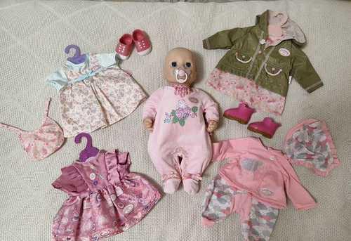 Кукла baby annabell с одеждой