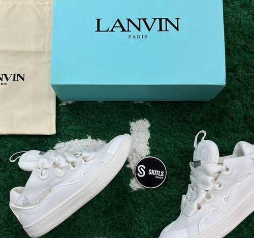 Кроссовки lanvin curb белые