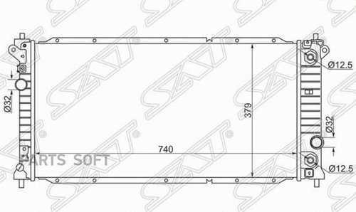 Радиатор охлаждения ссангйонг Актион 10