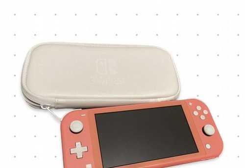 Приставка Nintendo switch lite Coral/розовая