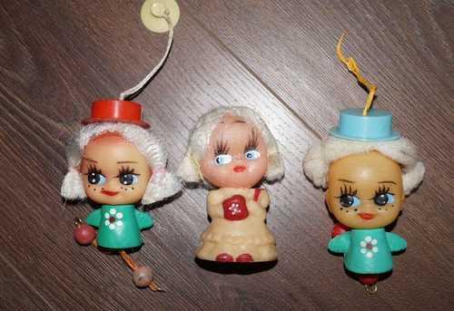 Куклы винтажные резиновые 3шт ГДР или Югославия