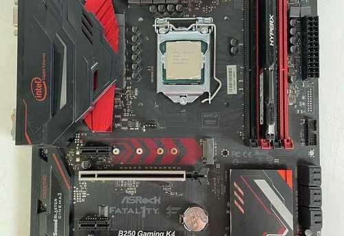 Мат.плата Asrock B250 Gaming K4 + процессор Pentiu