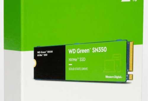 SSD 2 тб (2TB), M.2 2280, WD Green SN350
