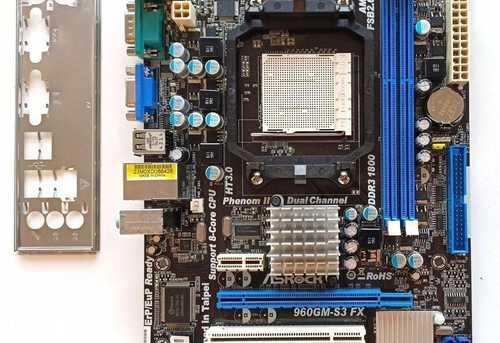 Материнская плата Socket AM3 Asrock 960GM-S3 FX