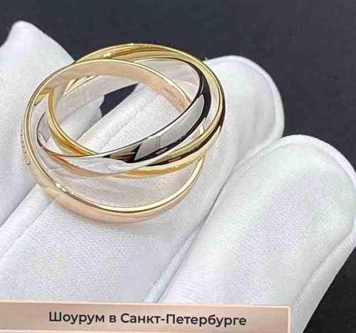 Золотое кольцо Cartier Trinity