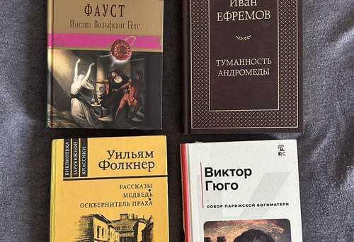 Книги Гёте, Фолкнер, Гюго