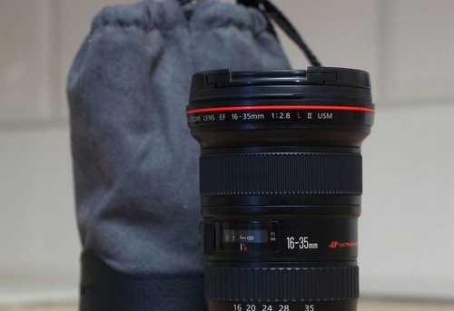 Canon EF 16-35 2.8 L ii USM + фильтр