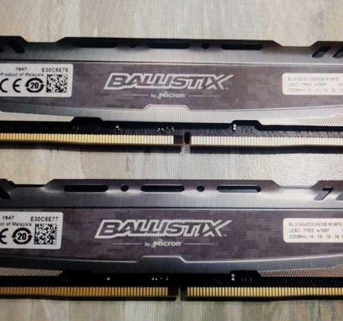 Crucial ballistix sport ddr4 16gb 3200 mhz