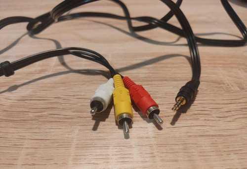 Кабель AV Jack 3.5 Mm to 3RCA