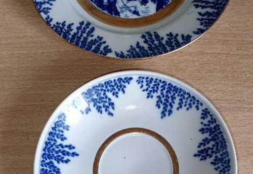 Две тарелки от сервиза фарфор времён СССР