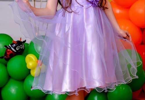Нарядное платье на девочку 6-8 лет