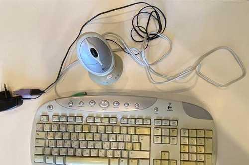 Беспроводная мышь logitech + клавиатура
