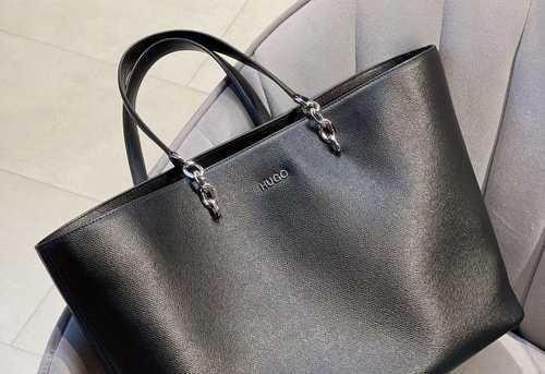Кожаная сумка Hugo Boss