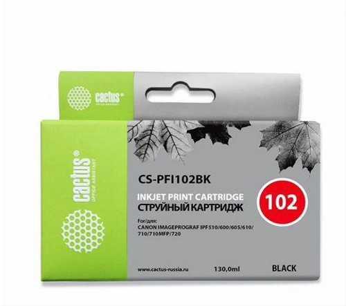 Cactus PFI-102BK Картридж струйный для Canon iPF50