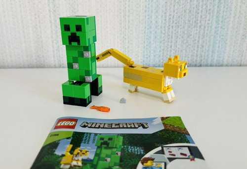 Конструктор lego Minecraft 21156 Крипер и Оцелот