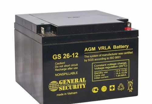 Аккумуляторная батарея General Security GS26-12