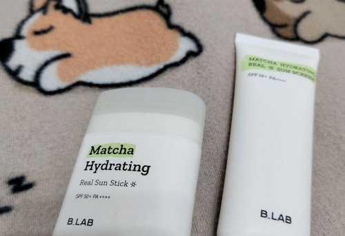 B LAB Matcha Hydrating Real Sun спф крем и стик