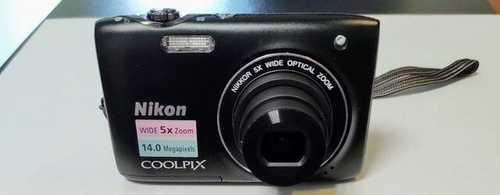 Nikon coolpix s3100 как новый,полный комплект