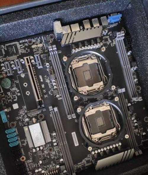 Плата jingsha X99 dual lga 2011-3(сгорела)