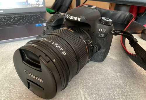 Canon 77d + топовый комплект
