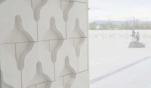 Вентилируемый фасад - натуральный белый камень
