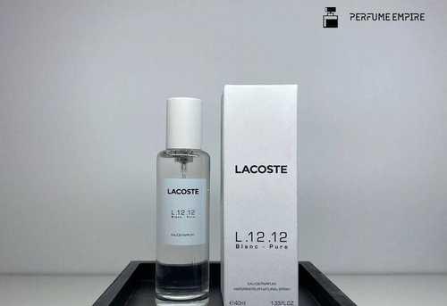 Аромат lacoste L.12.12. Blanc Pure 40 мл