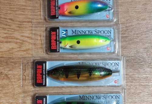 4 новые фирменные незацепляйки Rapala Minnow Spoon