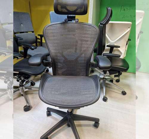 Herman miller aeron с подголовником