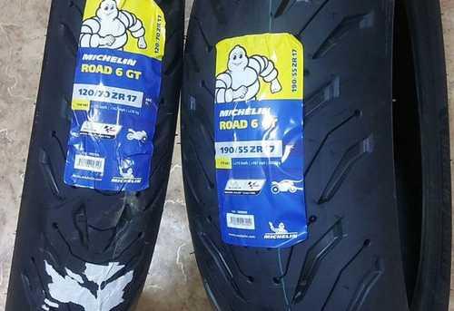 Мотошины 120 70 17 и 190 55 17 Michelin Road 6 GT