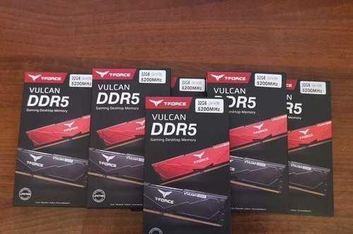 Teamgroup Vulcan DDR5 32GB (2x16GB) 5200MHz(Новые)